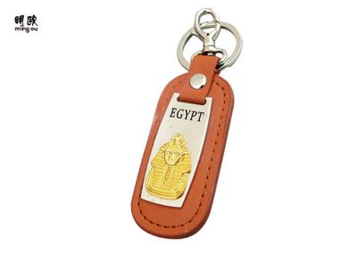 Cina Anello portachiavi divertente Keychains di cuoio su ordinazione dell'Egitto del regalo con la clip del cane in vendita