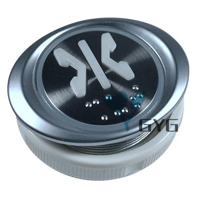 Cina BOTTONE VICINO DI DC12V/24V DELLA PORTA OVALE DELL'ELEVATORE CON BRAILLE 37MM in vendita