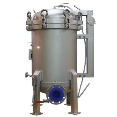 Cina Alloggiamento del filtro per sacchi chimici ad alto flusso con connessione a fianco e superficie lucidata in vendita
