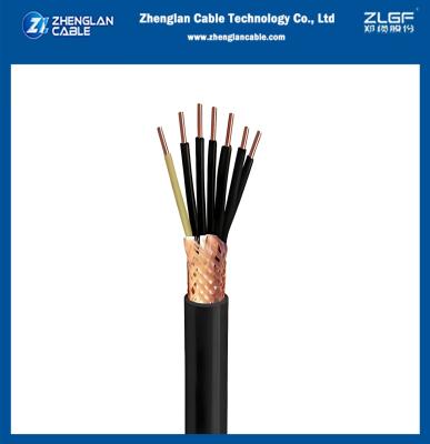중국 0.6/1KV CU/PVC/PVC 7x2.5 Sqmm 제어 케이블 구리 와이어 엮은 방패 IEC60502-1 판매용