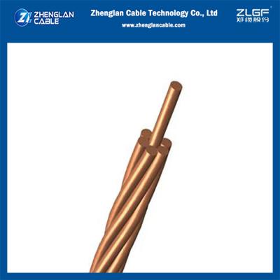 China Pure Annealed Bare Copper Strand Soft Drawn Bare Copper Conductor 25mm2 IEC60228 for sale