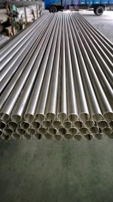 Cina argento perforato della metropolitana del metallo 304L per il riscaldamento centrale, tubi del filtro a maglia in vendita
