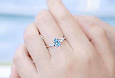Cina Laboratorio Diamond Jewelry Lab Grown Diamond Ring Custom-Made del taglio della pera in vendita