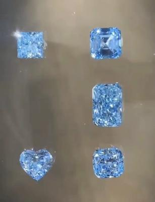 China lab created colored diamonds Blue Diamonds Jewelry Production Prime Source Round lab grown diamond for sale