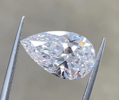 China CVD cultivada em laboratório Diamantes Brancos Pera Loso Diamante DEF Jóias Decoração à venda