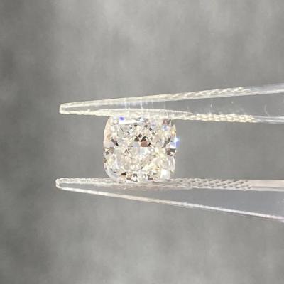 중국 1.05CT 평면 쿠션 절단 실험실 제작 화이트 다이아몬드 F VVS2 CVD 실험실 자란 다이아몬드 판매용