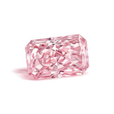 China Sakura Pink Radiant Shape Laborgewachsen Diamanten Fancy Pink VVS-VS IGI Zertifizierte CVD synthetische Diamanten zu verkaufen