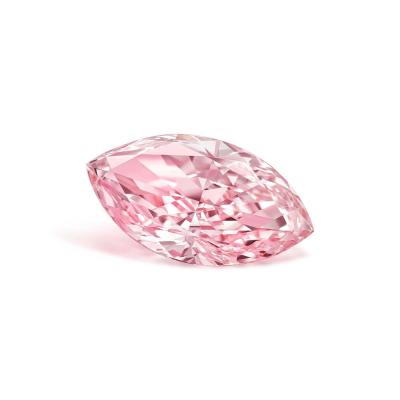 China Sakura Pink Marquise Shape Laborgewachsen Diamanten Fancy Pink VVS-VS IGI Zertifizierte CVD Farbige Diamanten zu verkaufen