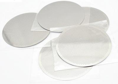 China Forma reusável dos Ss Roud do produto comestível de filtros de café 304 do disco da rede de arame gravura a água-forte à venda