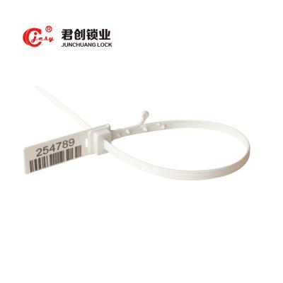 China JCPS209 fecho de vedação de plástico vermelho cor zip tag numerado vedação de plástico à venda