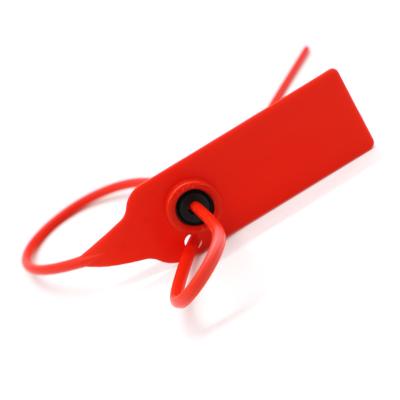 Cina JCPS006 sigilli di sicurezza in plastica personalizzati sacchetti di plastica di sicurezza sigillo di plastica rosso piccolo in vendita