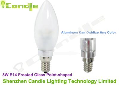 China 3 van de de Kaarsvorm van W AC85 ~ 265V E14 de Geleide Bol Dimmable, Zwart Huisvestingsaluminium Te koop
