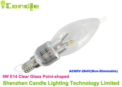 Китай Круглая форма E14 вела крышку 5W SMD 110V 3500k 4000k ясности шарика свечки стеклянную продается