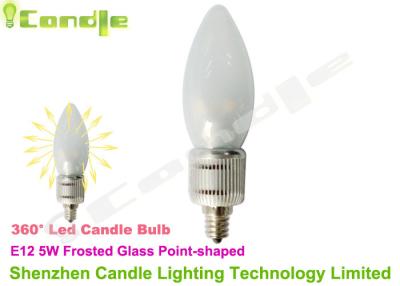 Cina Riscaldi la lampadina Dimmable della candela principale lume bianco di 5Watt E12 alto per illuminazione architettonica in vendita