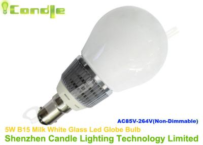 Cina Il bianco latteo 360 ha condotto la lampadina 6000k smd5630 5w B15 Dimmable 450lm in vendita