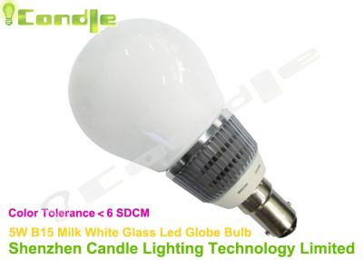 Cina il vetro bianco latteo dell'alto lume di 5W B15 ha condotto le lampadine 2200k del globo con CE RoHS in vendita