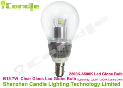 Cina 7w B15 ha condotto il vetro trasparente di alto potere della lampadina del globo 360 CE dell'angolo d'apertura Ra80 Dimmable di grado in vendita
