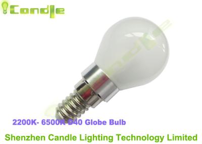 Cina L'alto potere 3.0w ha condotto la lampadina E14/E17/B22, vetro glassato 6500k d'abitazione del globo in vendita