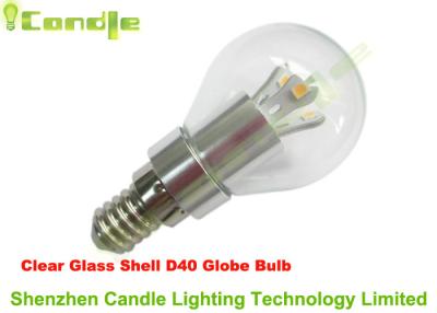 Cina Globo trasparente G40 3W E14 2200K 4000K 5000K della lampadina di vetro A1070 360 LED in vendita