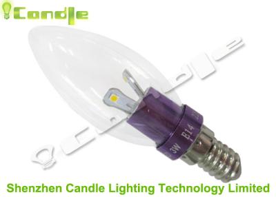 Cina 360 alto dissipatore di calore porpora basso dell'alluminio di colore della lampadina E14 del lume 3watt LED di grado in vendita