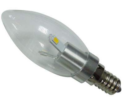Cina L'alto lume di Epistar 3W E14 ha condotto la lampadina con un angolo d'apertura e un risparmio energetico da 360 gradi in vendita