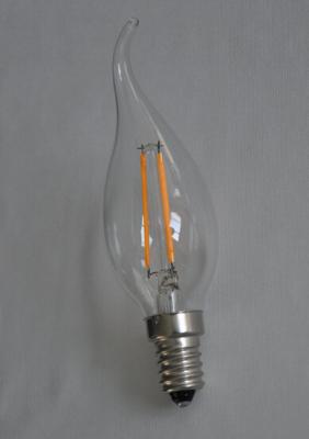 Cina Lampadina 2W della candela del filamento dell'hotel LED di energia bassa con il sostegno dello zaffiro in vendita