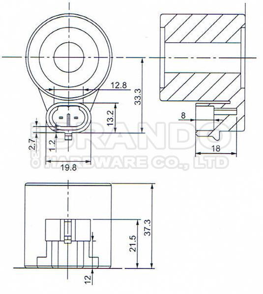 12VDC 18W Solenoid Coil For CNG Reducer Regulator Spare Parts 0