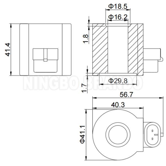 12VDC 24VDC Solenoid Coil For OMB LPG CNG Solenoid Cut-off Valve 0