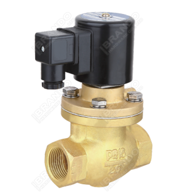 2L-10 3/8'' Steam Brass Solenoid Valve 2 Way Normally Closed 24V 220V 5