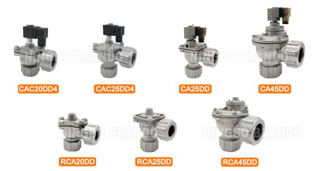 CAC25DD4 CAC25DD4002 1'' Electric Right Angle Pulse Valve 220V 24V 1