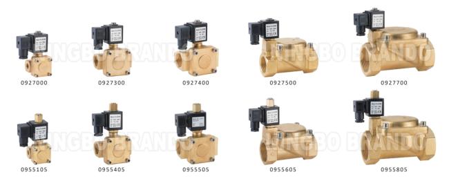 0927 Series Solenoid Valve 0927200 1/2'' Brass Normally Closed Valve 0