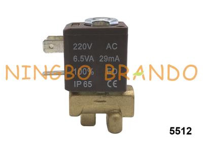 중국 5512 CEME 유형 G1/4'' 황동 솔레노이드 밸브 양방향 정상 폐쇄 24VDC 220VAC 판매용