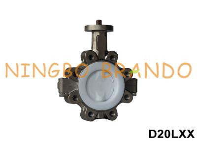 Chine DN40 à DN600 Ventilateur papillon sans tête de type lug avec revêtement en PTFE à vendre