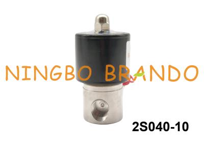 중국 G3/8” 여성 실 직접적인 일반적으로 닫히는 2S040-10 스테인리스 304 솔레노이드 벨브 행동 판매용