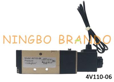 Κίνα Τύπος 4V110-06 5/2 AirTAC πνευματικό σώμα αργιλίου βαλβίδων σωληνοειδών τρόπων για το πρόσωπο μη που υφαίνεται κατασκευάζοντας τη μηχανή προς πώληση