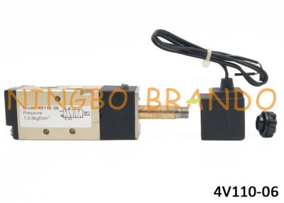 Κίνα Τύπος 4V110-06 5/2 AirTAC πνευματικό σώμα αργιλίου βαλβίδων σωληνοειδών τρόπων για το πρόσωπο μη που υφαίνεται κατασκευάζοντας τη μηχανή προς πώληση