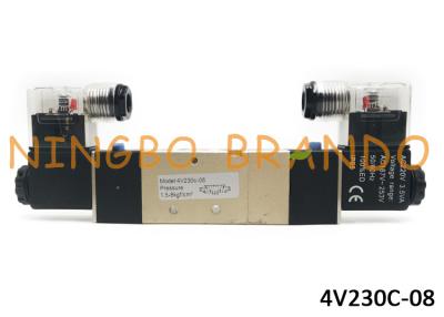 China Tipo válvula electromagnética neumática de AirTAC de la manera de 4V230C-08 5/3 con el cuerpo de aluminio para la automatización AC220V DC24V en venta