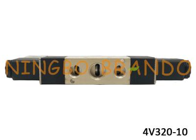 중국 4V320-10 5/2 방법 3/8" 두 배 코일 전기 솔레노이드 벨브 내부에 조종된 AC220V DC24V DC12V 판매용