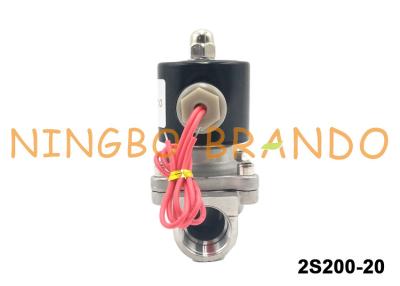 Κίνα Uni-δ τύπος suw-20 βαλβίδα DC24V AC220V νερού σωληνοειδών ανοξείδωτου 2S200-20 G3/4» προς πώληση