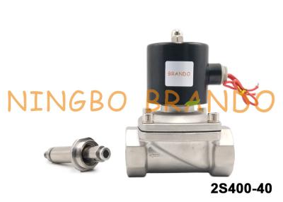 Κίνα Uni-δ τύπος βαλβίδα suw-40 g1-1/2» σωληνοειδών ανοξείδωτου για την κατεργασία ύδατος DC24V AC220V προς πώληση