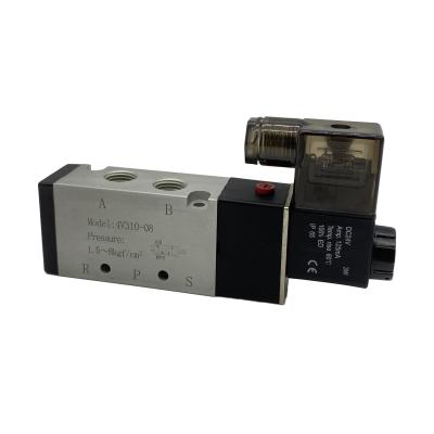 Китай путь 4V310-08 5/2 1/4" клапан внутреннего пилотного одиночного соленоида пневматический продается