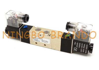 China 4V230C-08 5/3 Manier 1/4“ Dubbele Solenoïde Gesloten Centrum Pneumatische Klep Te koop