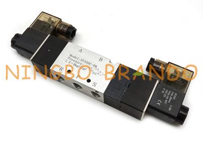 Китай 4V330C-08 1/4" клапан двойного центра пути соленоида 5/3 закрытого пневматический продается