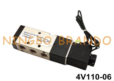 China 4V110-06 1/8" posição pneumática da maneira 2 da válvula de solenoide 5 à venda