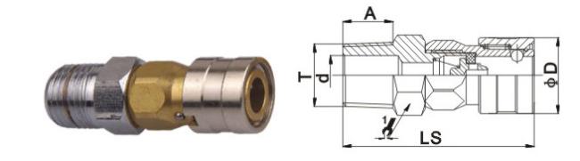 Flexible Durable Brass Quick Release Coupling LSQ-CC Use For Shipping Building 8