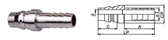 Flexible Durable Brass Quick Release Coupling LSQ-CC Use For Shipping Building 3