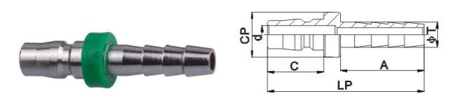 Flexible Durable Brass Quick Release Coupling LSQ-CC Use For Shipping Building 13