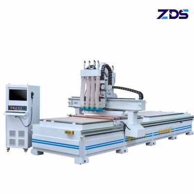 China 4 Spindle Wood Cutting CNC Router Plywood MDF Carving Machine Multi Axis for sale