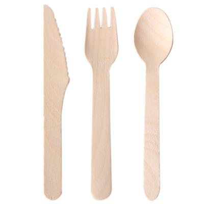 Cina Utensili eliminabili di legno dello SGS della betulla dell'insalata della maniglia in vendita