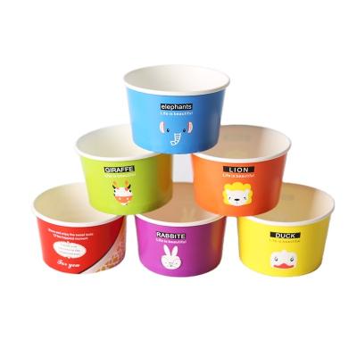Cina Tazze di carta concimabili del ODM 5.5Oz di Refrigerable con i coperchi ed i cucchiai in vendita